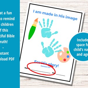 Bible Handprint Craft, Fingerprint Craft, Christian Bible Activity ...