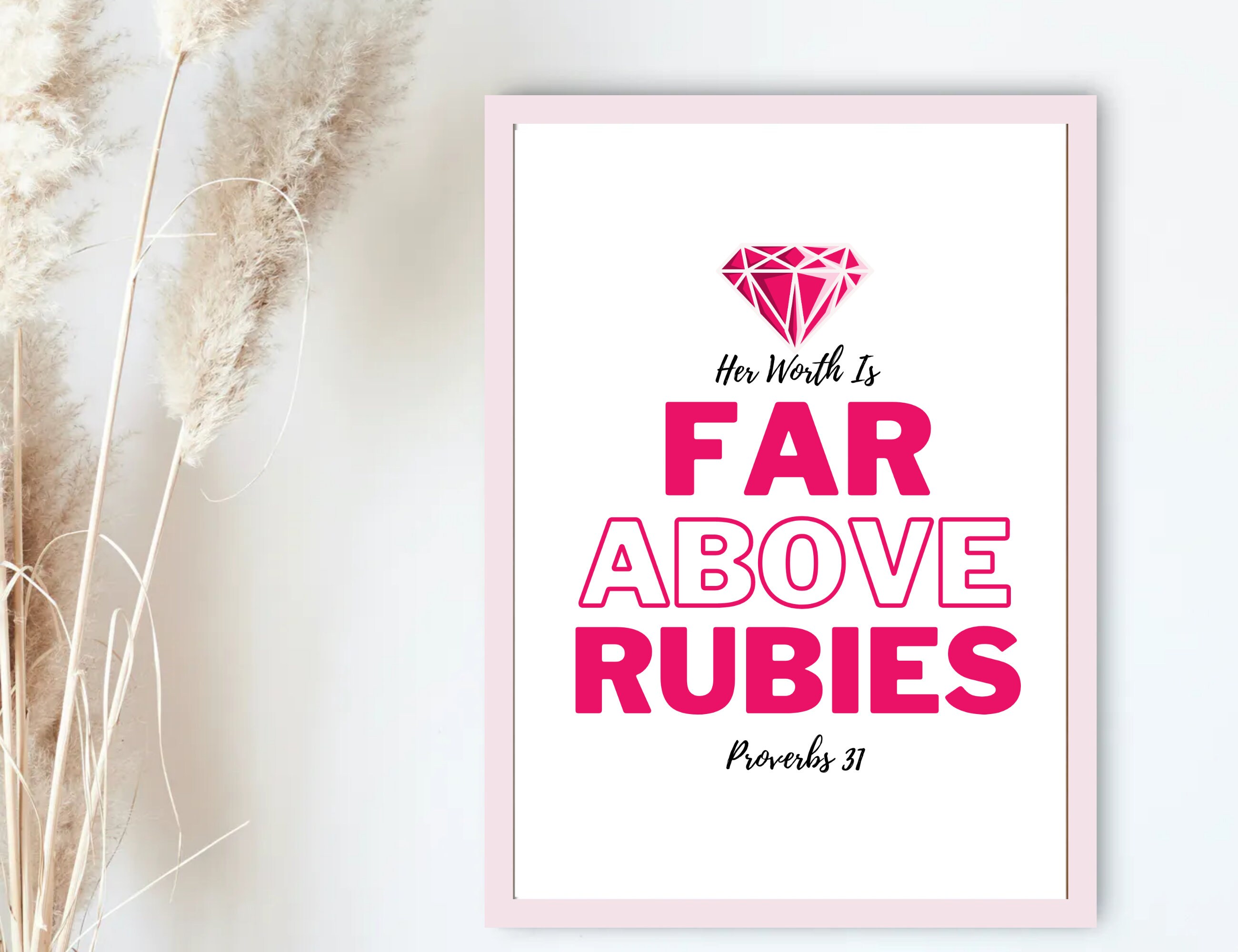 Bible Verse Printable Wall Art Proverbs 31 Virtuous Woman - Etsy