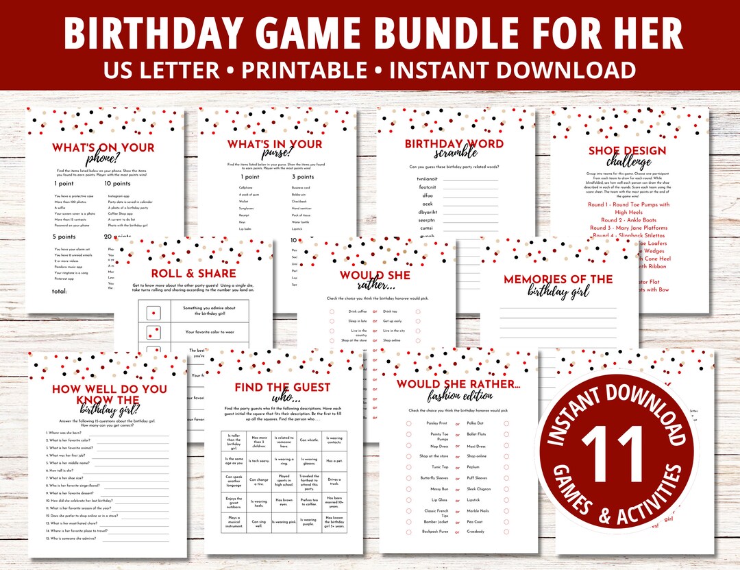 Party Game, Birthday Games, Women’s Birthday, Women's Birthday Party ...