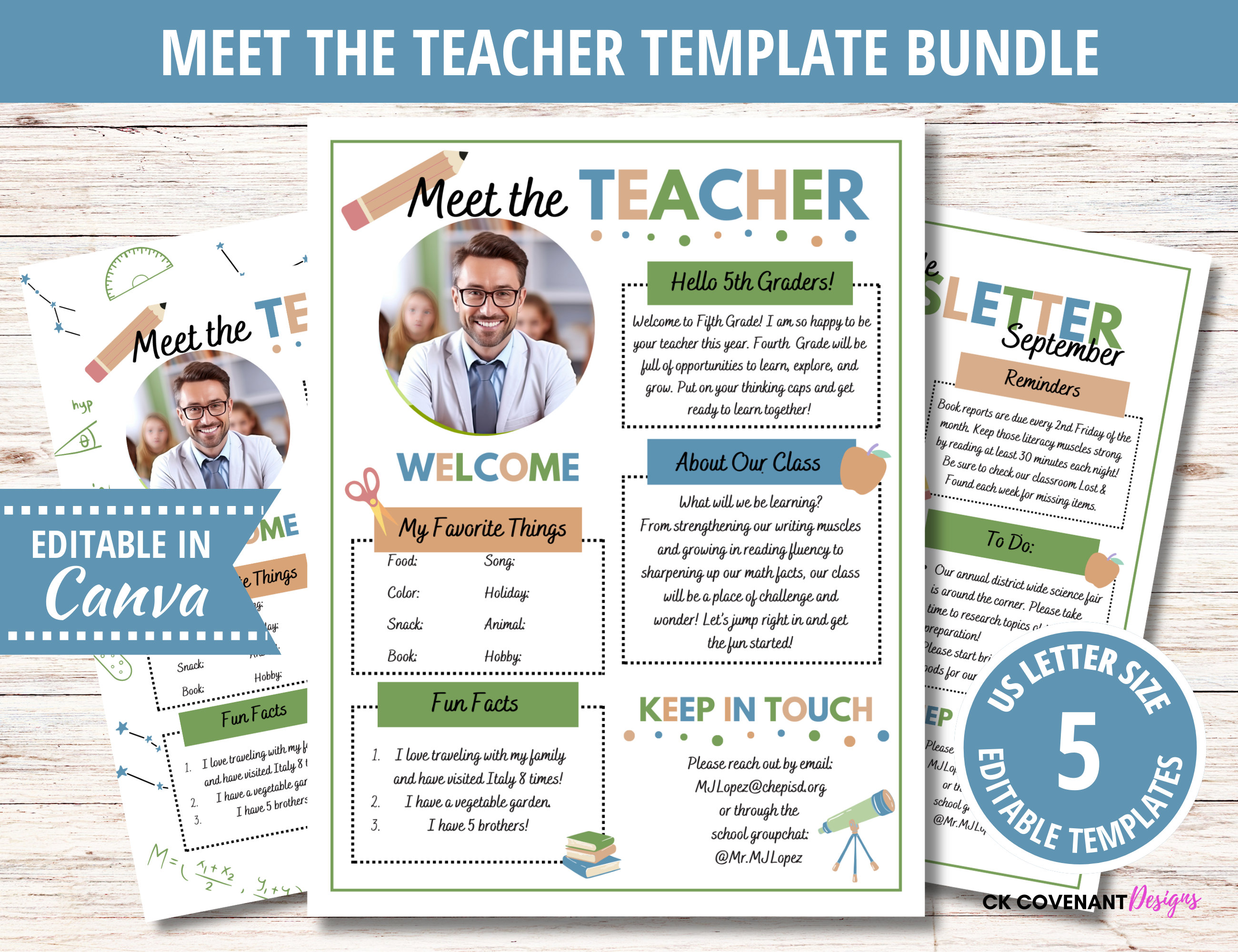 Meet the Teacher, Teacher Template, Editable Meet the Teacher Template ...