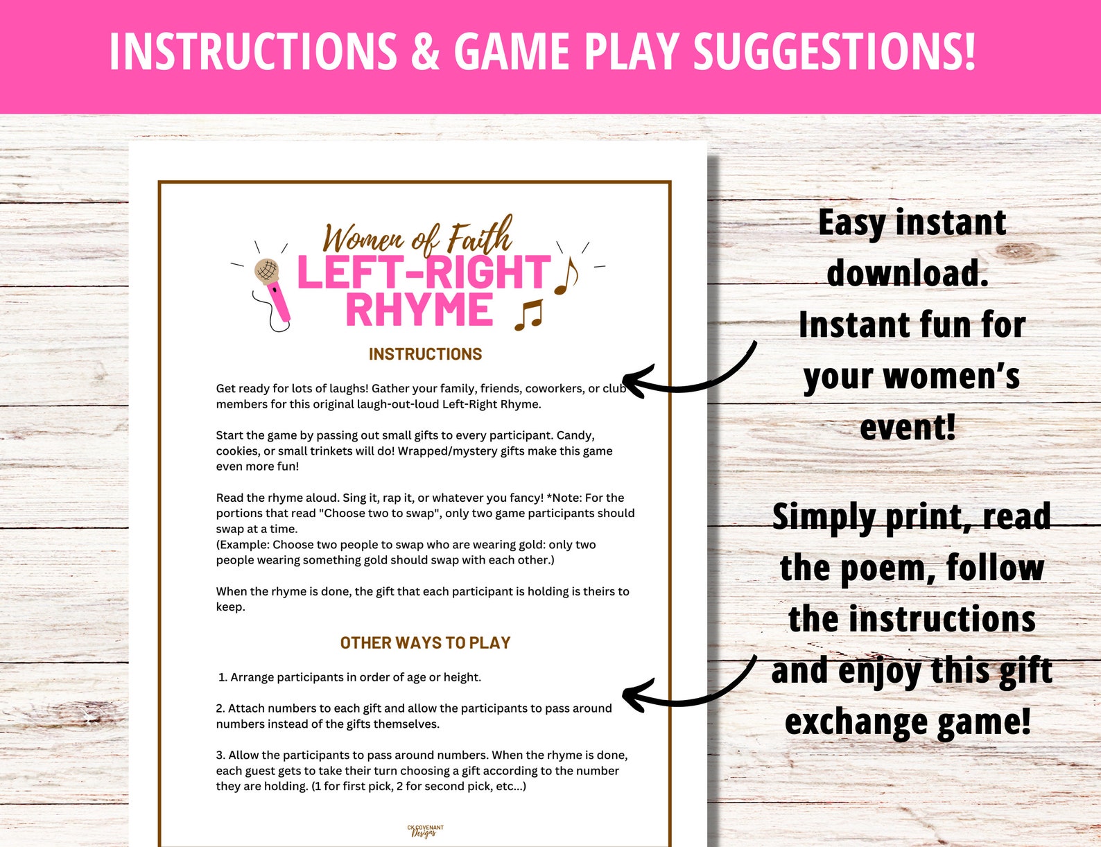 Pass the Gift, Left Right Game, Left Right Poem, Church Games, Bible ...