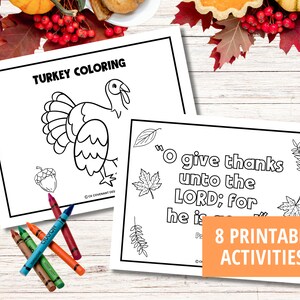 Kids Thanksgiving Activity Pack, Coloring Sheets, Thanksgiving Games ...