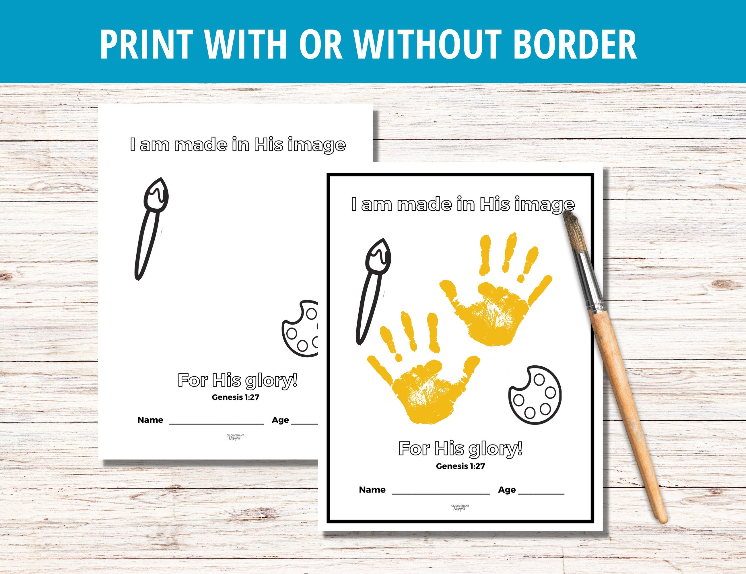 Bible Handprint Craft, Fingerprint Craft, Christian Bible Activity ...