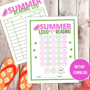 Summer Reading Chart for Kids, Summer Reading Tracker, Reading Chart ...