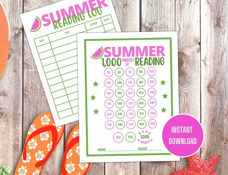 Summer Reading Chart for Kids, Summer Reading Tracker, Reading Chart ...