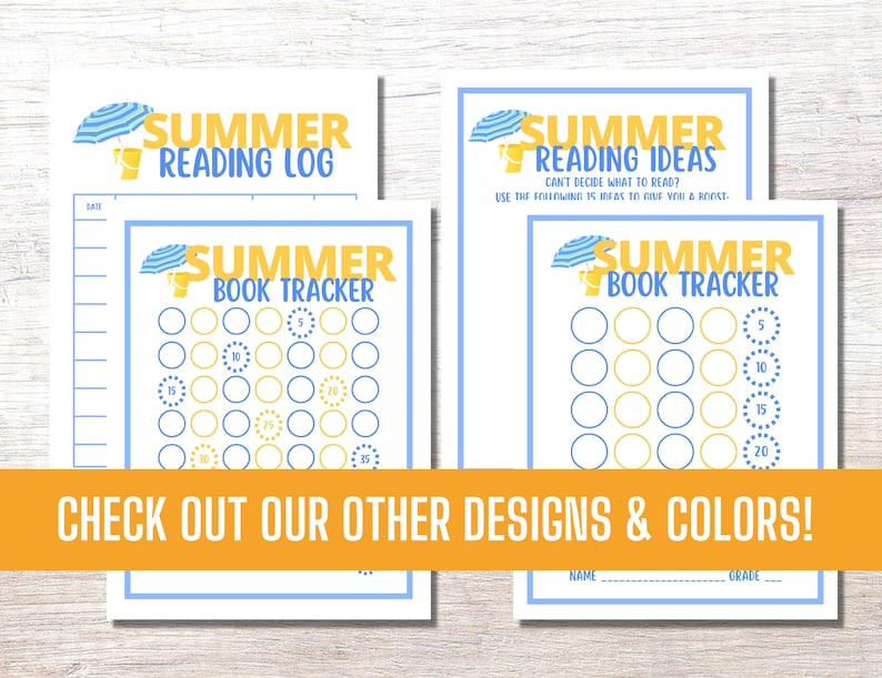 Summer Reading Chart for Kids, Summer Reading Tracker, Reading Chart ...