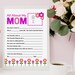 All About My Mom Mother's Day Questionnaire, Mother's Day Gift From ...