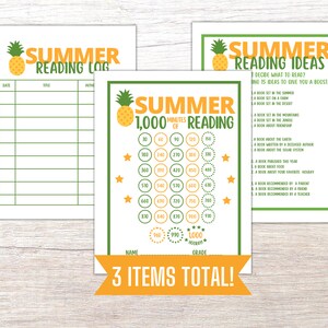 Summer Reading Chart for Kids, Summer Reading Tracker, Reading Chart ...