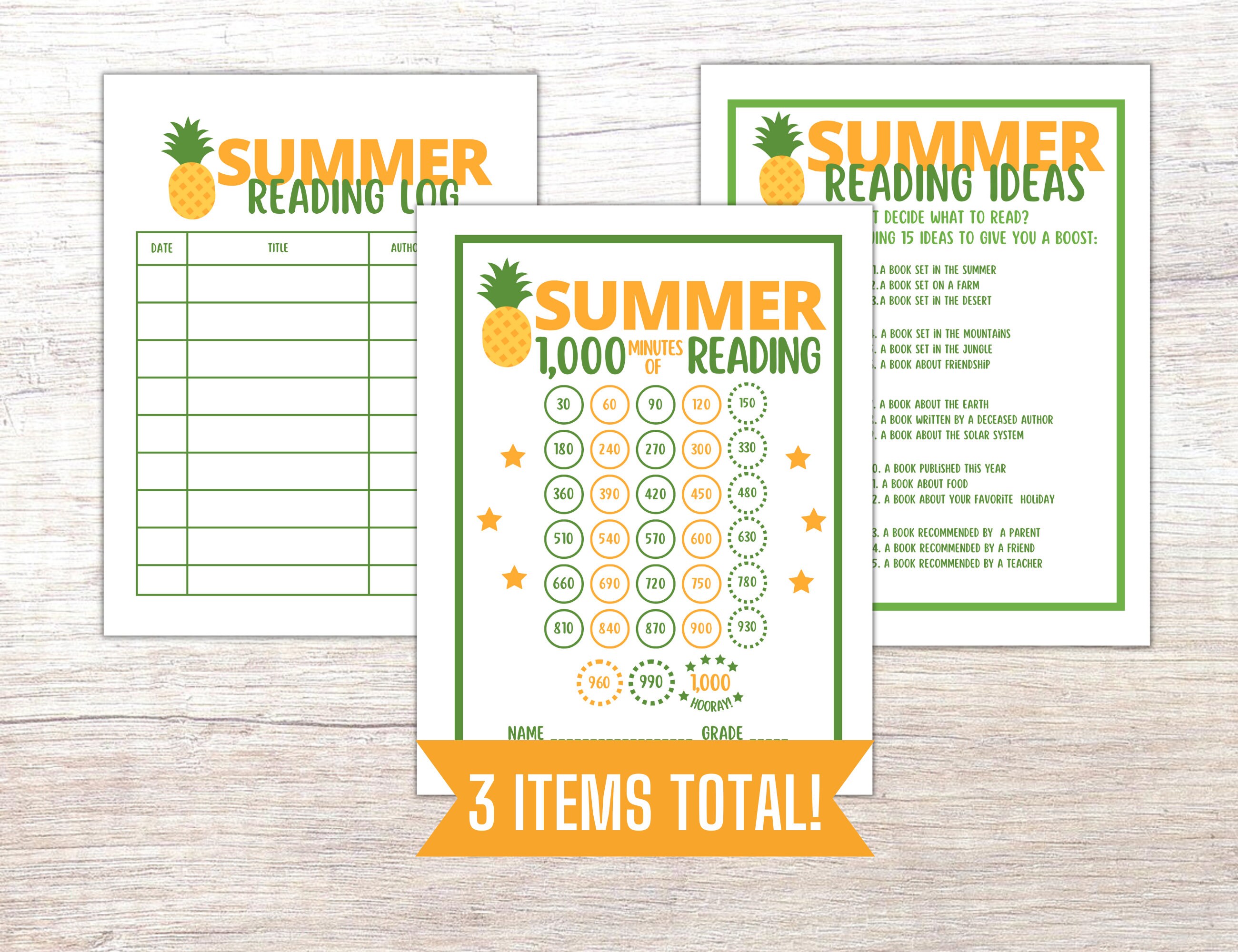 Summer Reading Chart for Kids, Summer Reading Tracker, Reading Chart ...