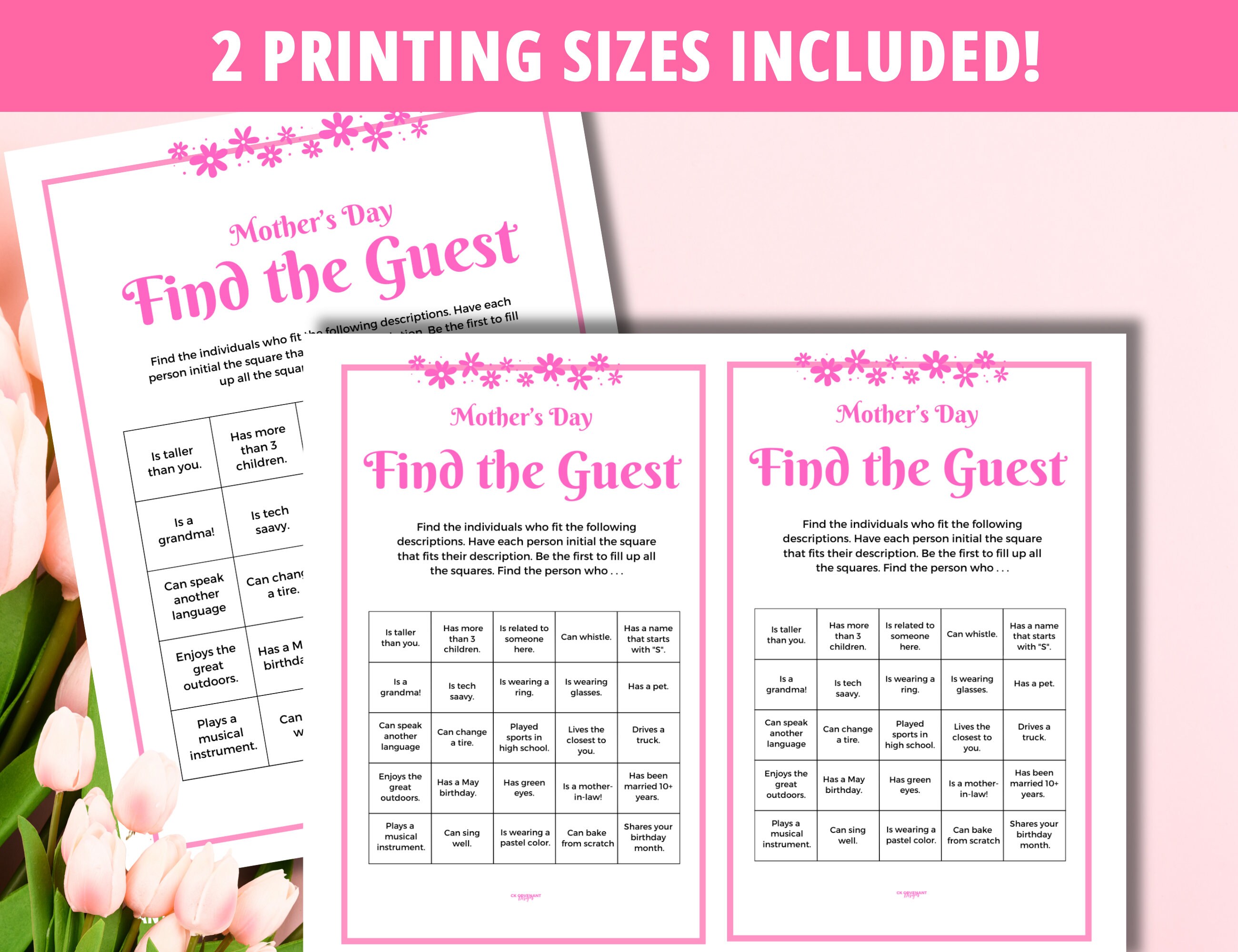 Mothers Day Game Bundle, Printable Mothers Day Games, Mothers Day Gift ...
