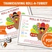 Roll A Turkey Game, Thanksgiving Game for Kids, Thanksgiving Games ...