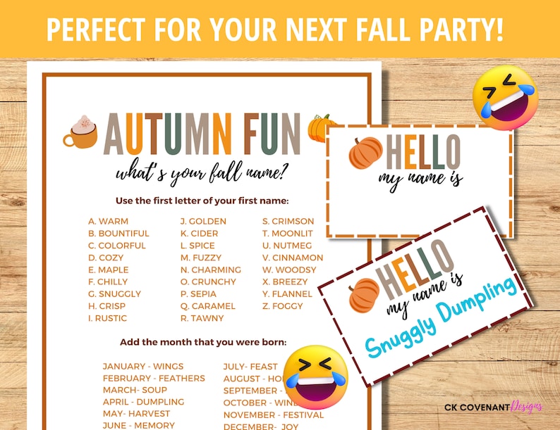 Editable Fall Games, Fall Activity Bundle, Autumn Games Fall Festival ...