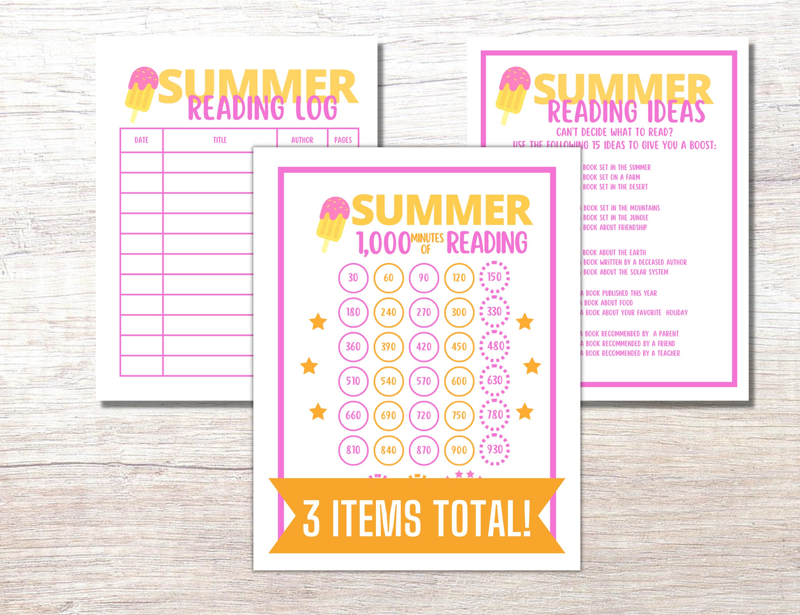 Summer Reading Chart for Kids, Summer Reading Tracker, Reading Chart ...