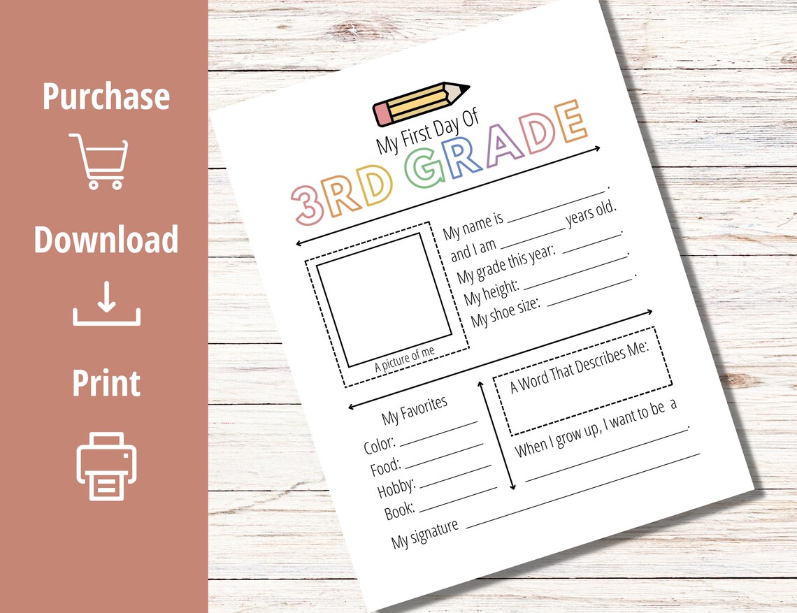 Boho Back to School Interview First Day of Questionnaire - Etsy