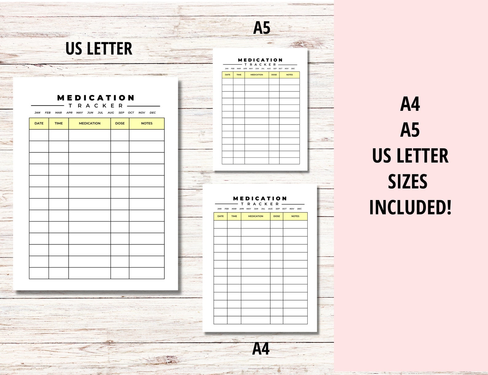 Medication Tracker Printable, Medication Tracker, Medication Log ...