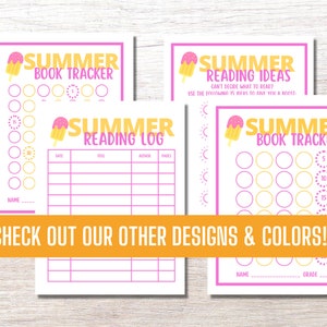 Summer Reading Chart for Kids, Summer Reading Tracker, Reading Chart ...