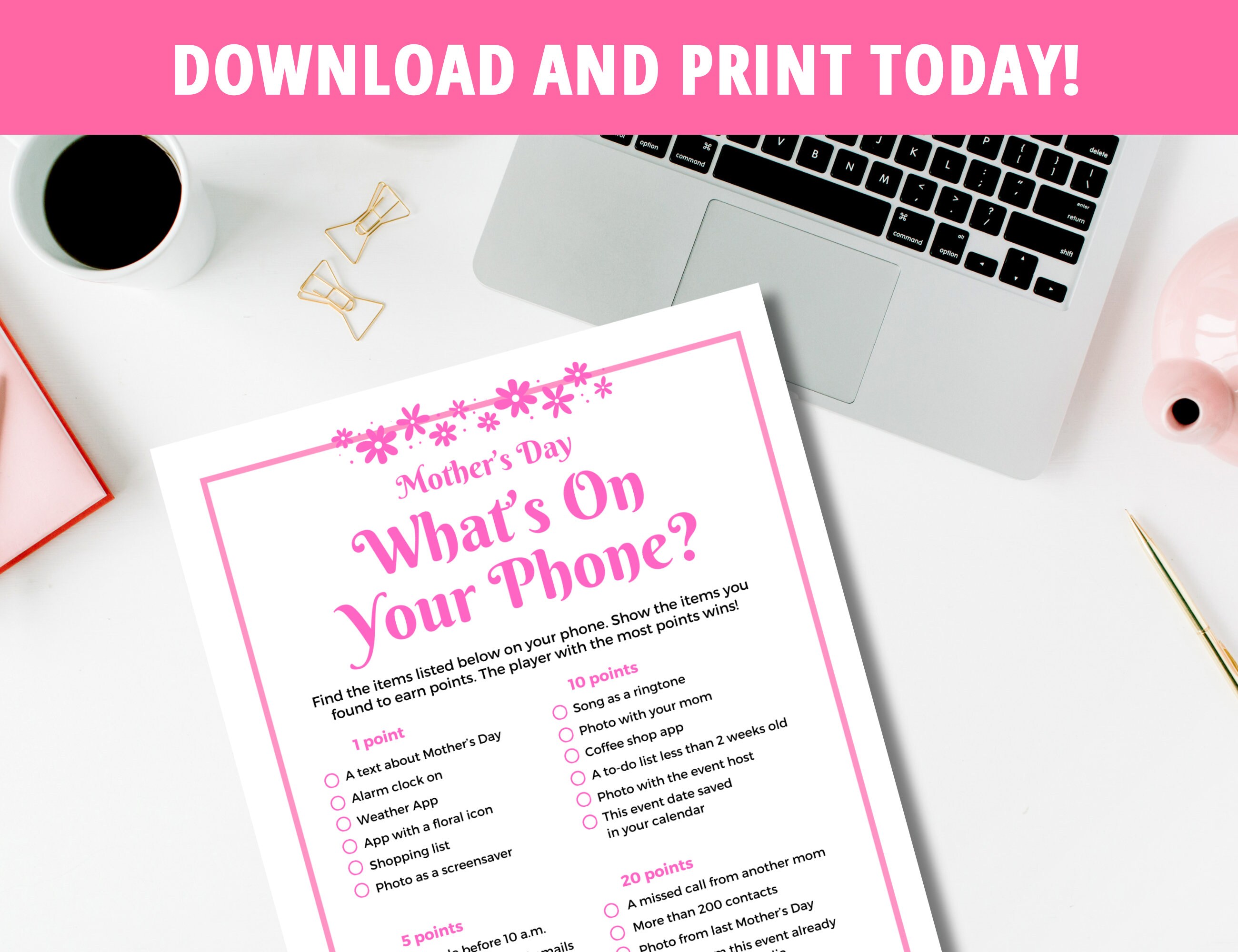 Mother’s Day What’s on Your Phone Game, What’s in Your Phone Game ...