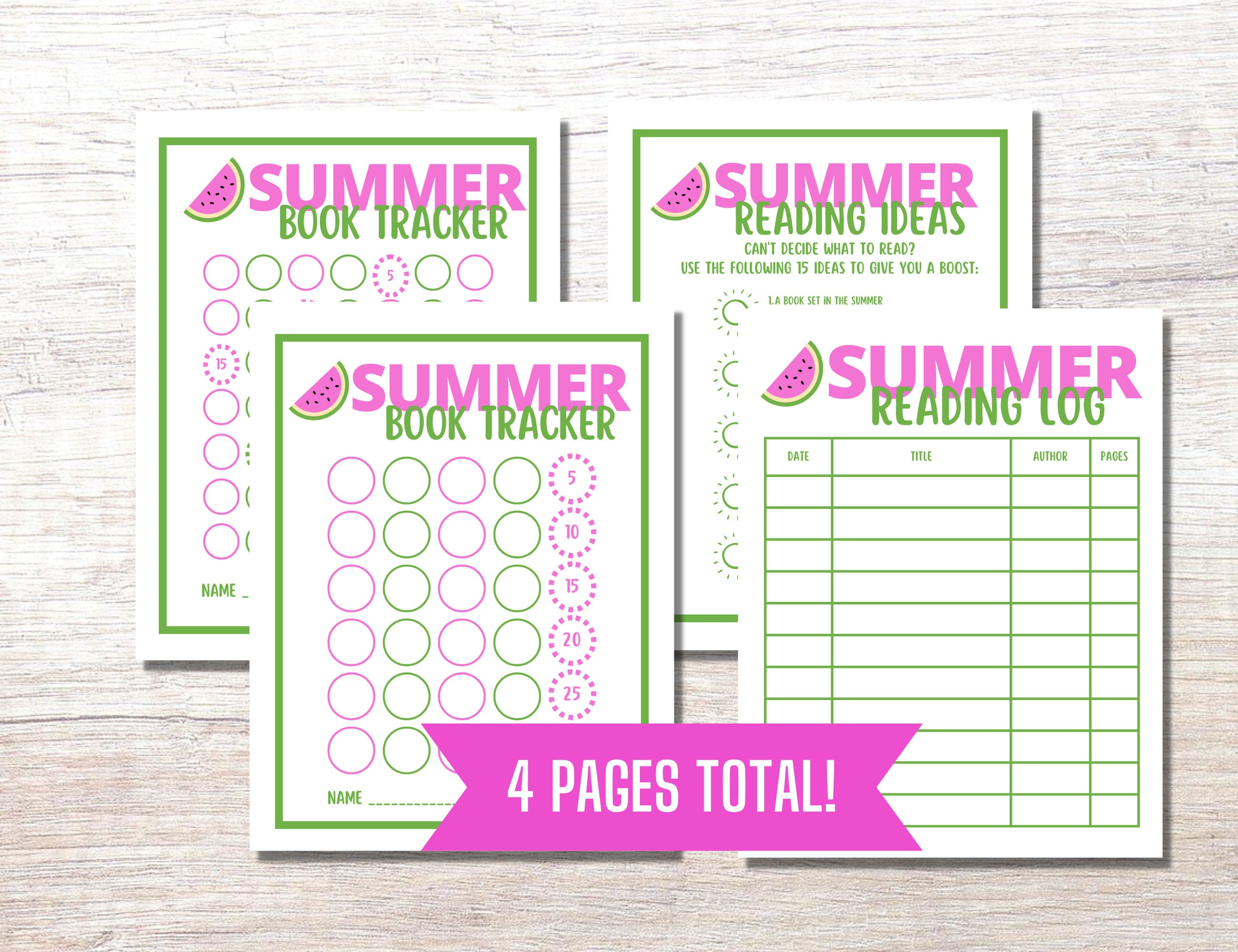Summer Reading Chart for Kids, Summer Reading Tracker, Reading Chart ...