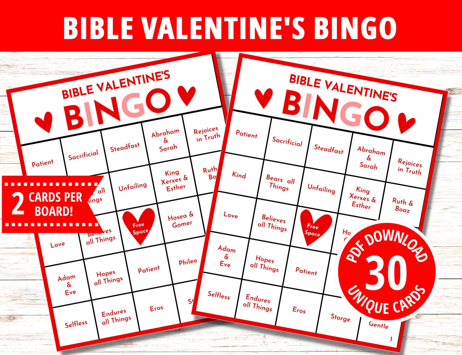 Bible Valentine's Bingo, Bible Bingo, Valentine's Day, Valentine's ...