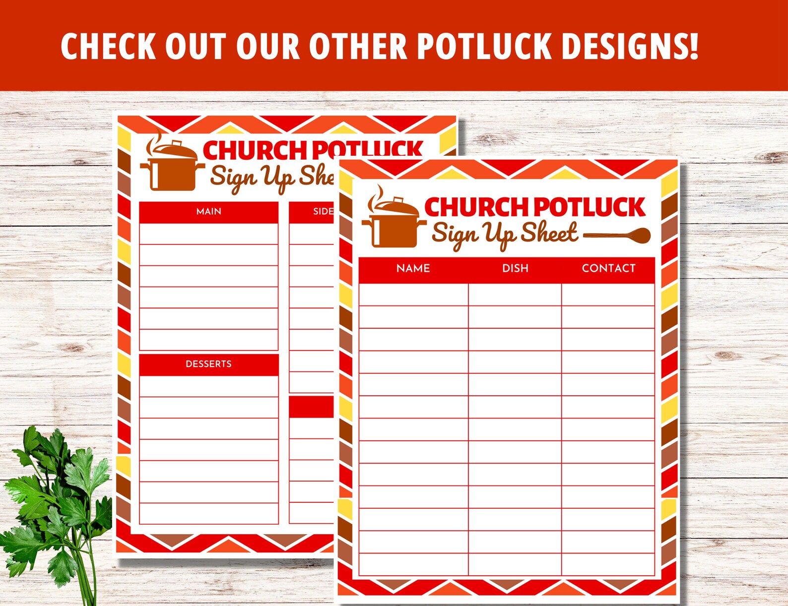 Sign up Sheet, Potluck Sign up Sheet, Holiday Potluck, Potluck Template ...