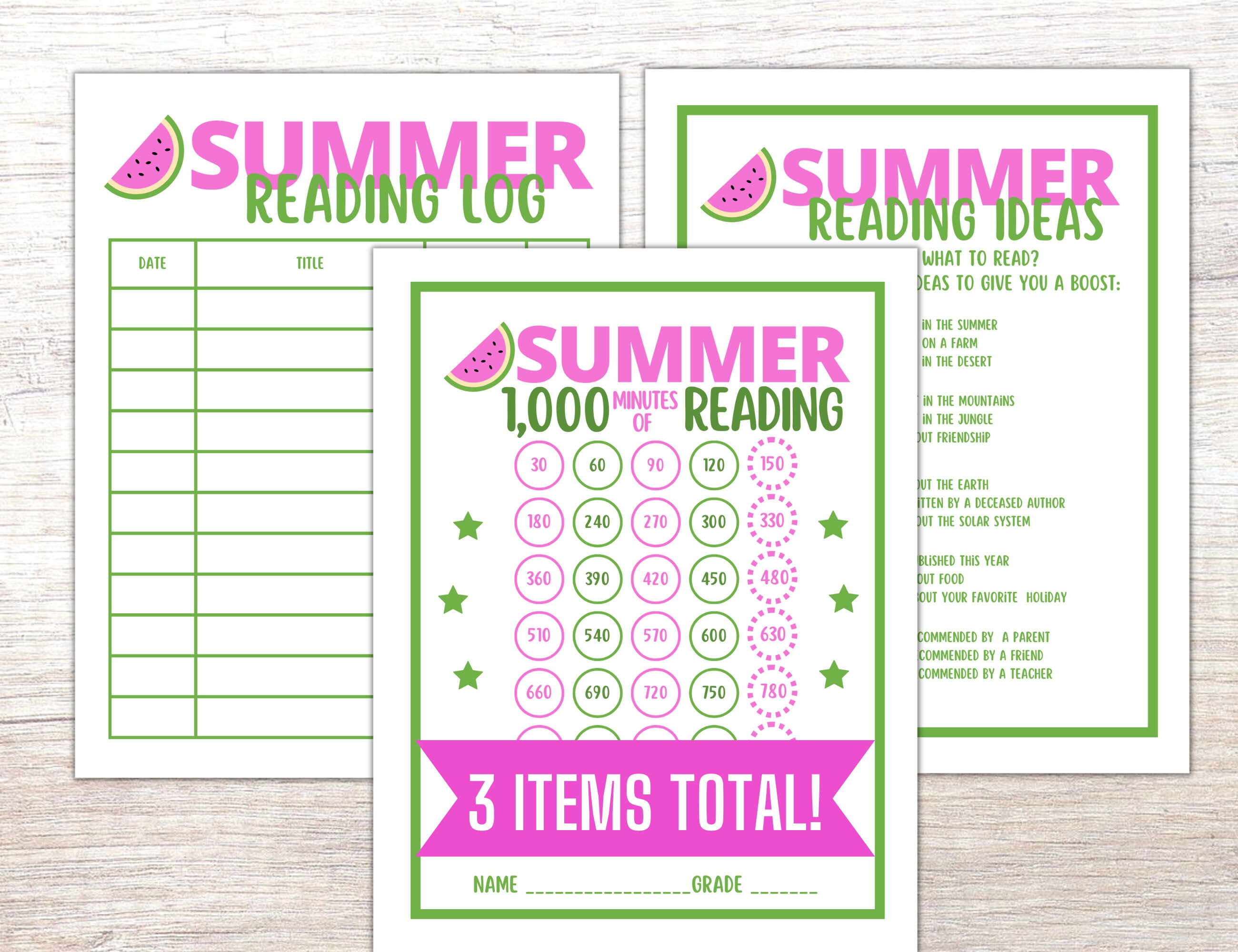 Summer Reading Chart for Kids, Summer Reading Tracker, Reading Chart ...