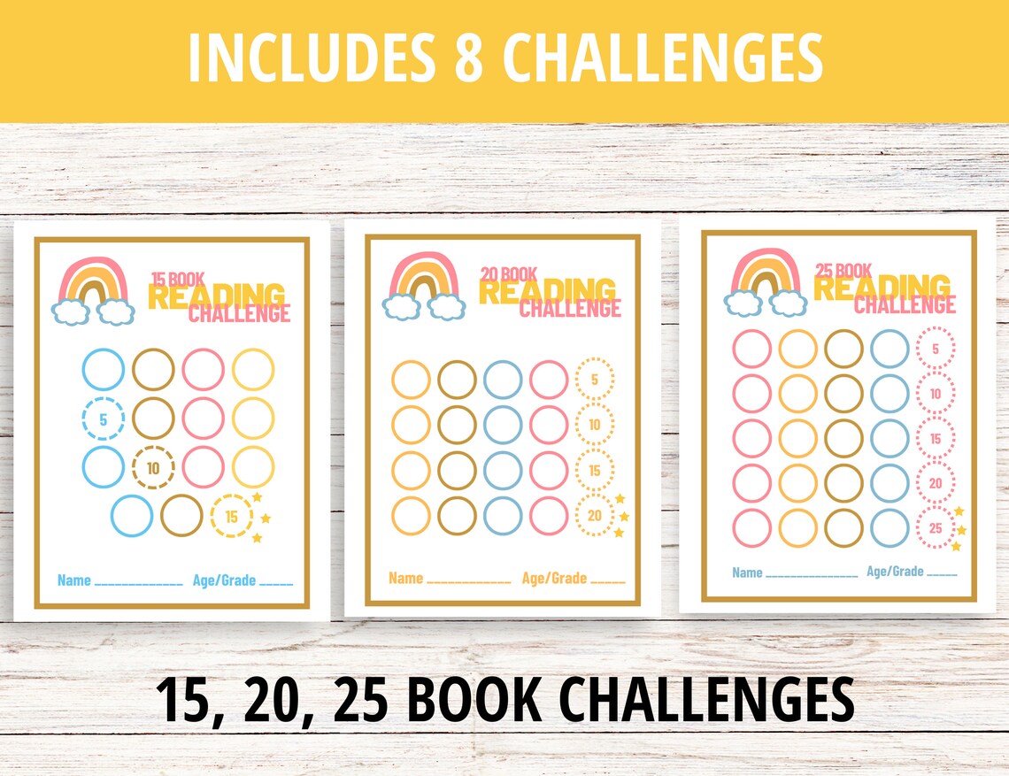 Reading Chart for Kids Printable Reading Tracker Reading - Etsy