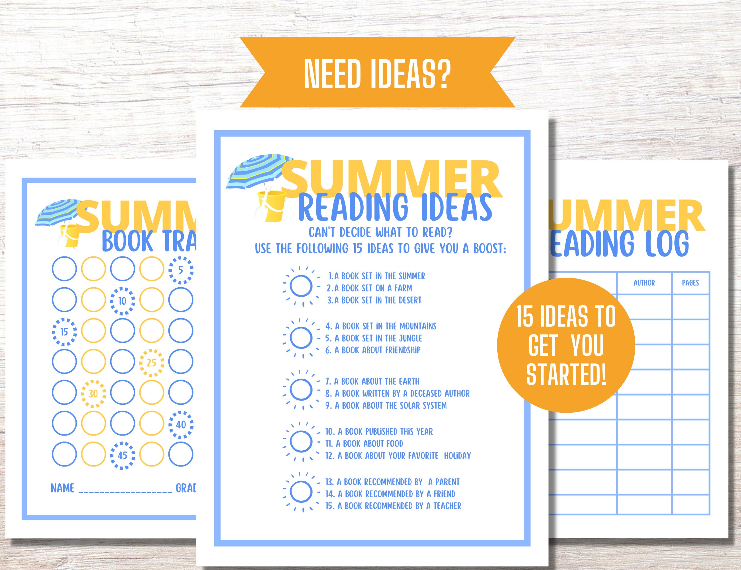 Summer Reading Challenge for Kids, Summer Reading Tracker, Reading ...