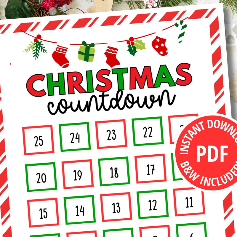 Christmas Countdown - Etsy