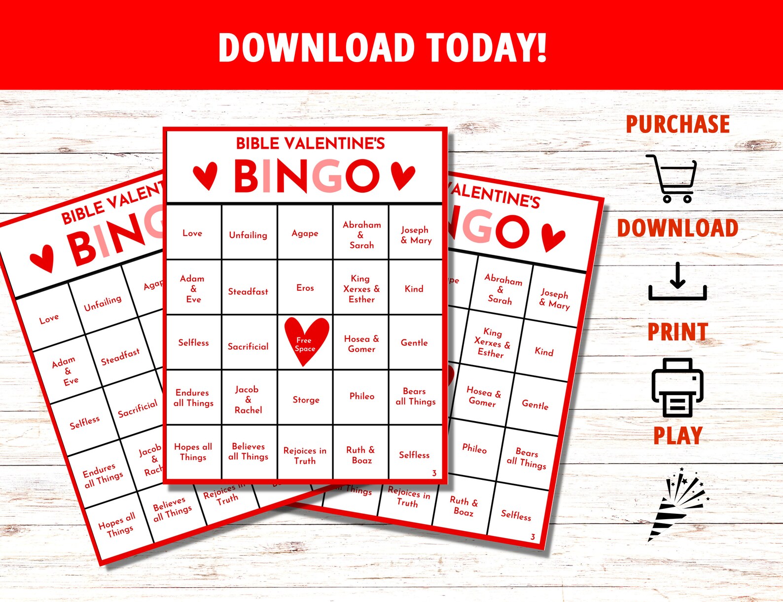 Bible Valentine's Bingo, Bible Bingo, Valentine's Day, Valentine's ...