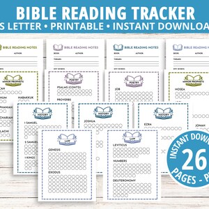 Bible Reading Checklist Bible Reading Plan Bible Reading - Etsy
