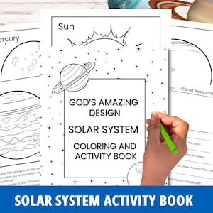 Solar System Activity Book, God's Design Solar System Coloring and ...