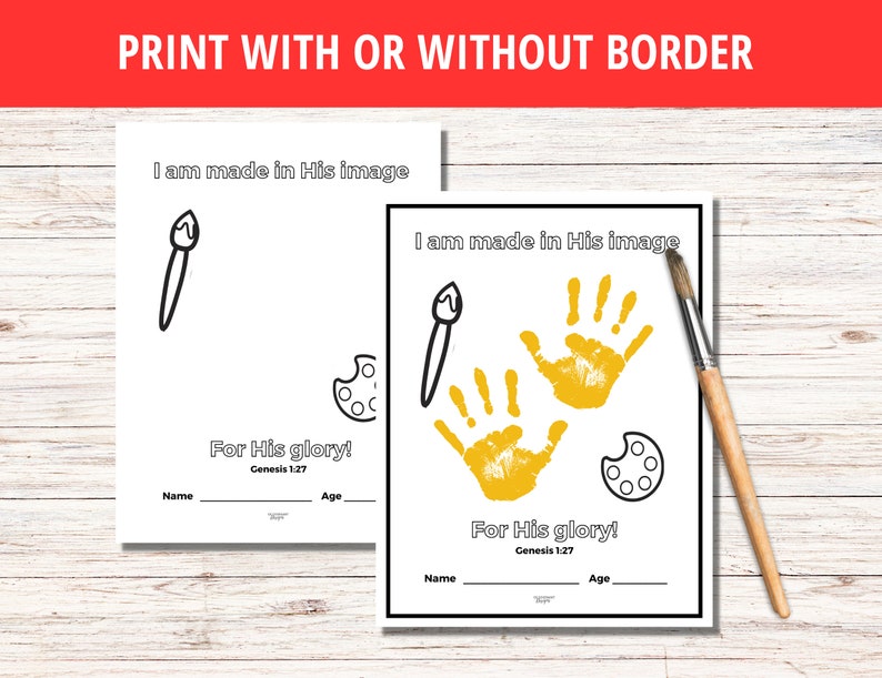 Bible Handprint Craft, Fingerprint Craft, Christian Bible Activity ...