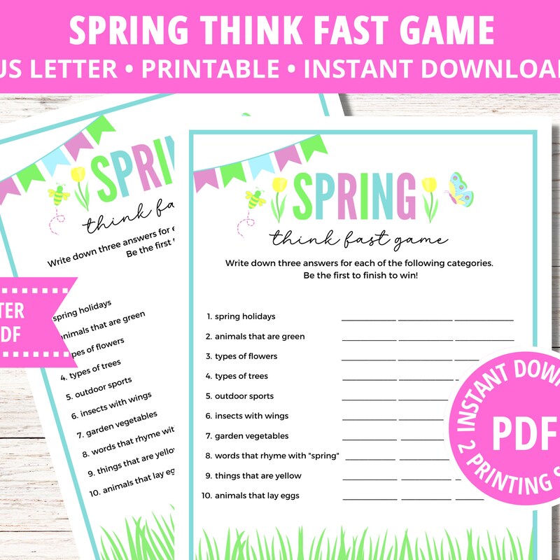 Think Fast Game - Etsy