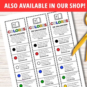 Colors of Salvation Card Coloring Page, Printable Gospel Card, Gospel ...