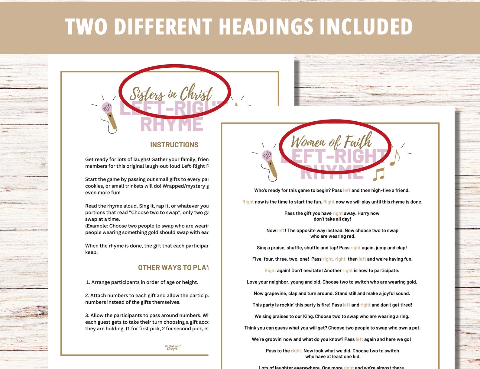 Pass the Gift, Left Right Game, Left Right Poem, Church Games, Bible ...