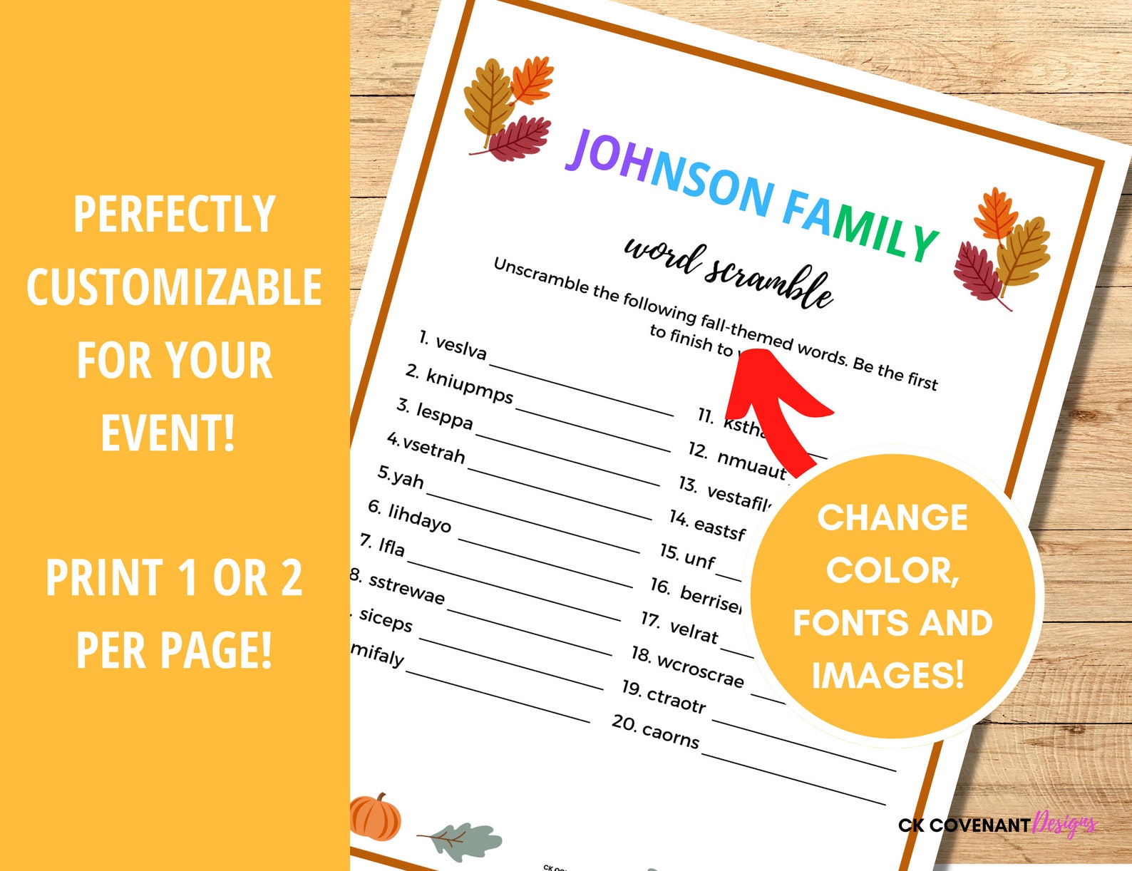 Editable Fall Games, Fall Activity Bundle, Autumn Games Fall Festival ...