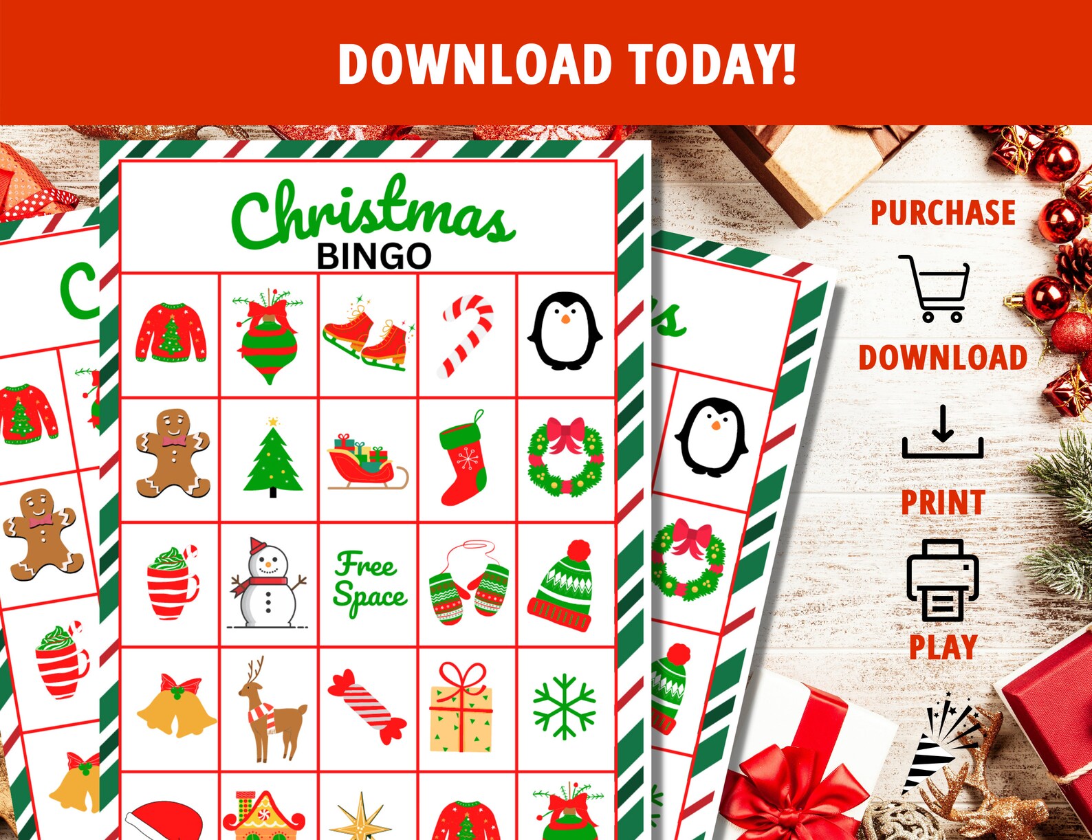 Christmas Bingo, Festive Fun, Fun Christmas Games, Christmas Party ...