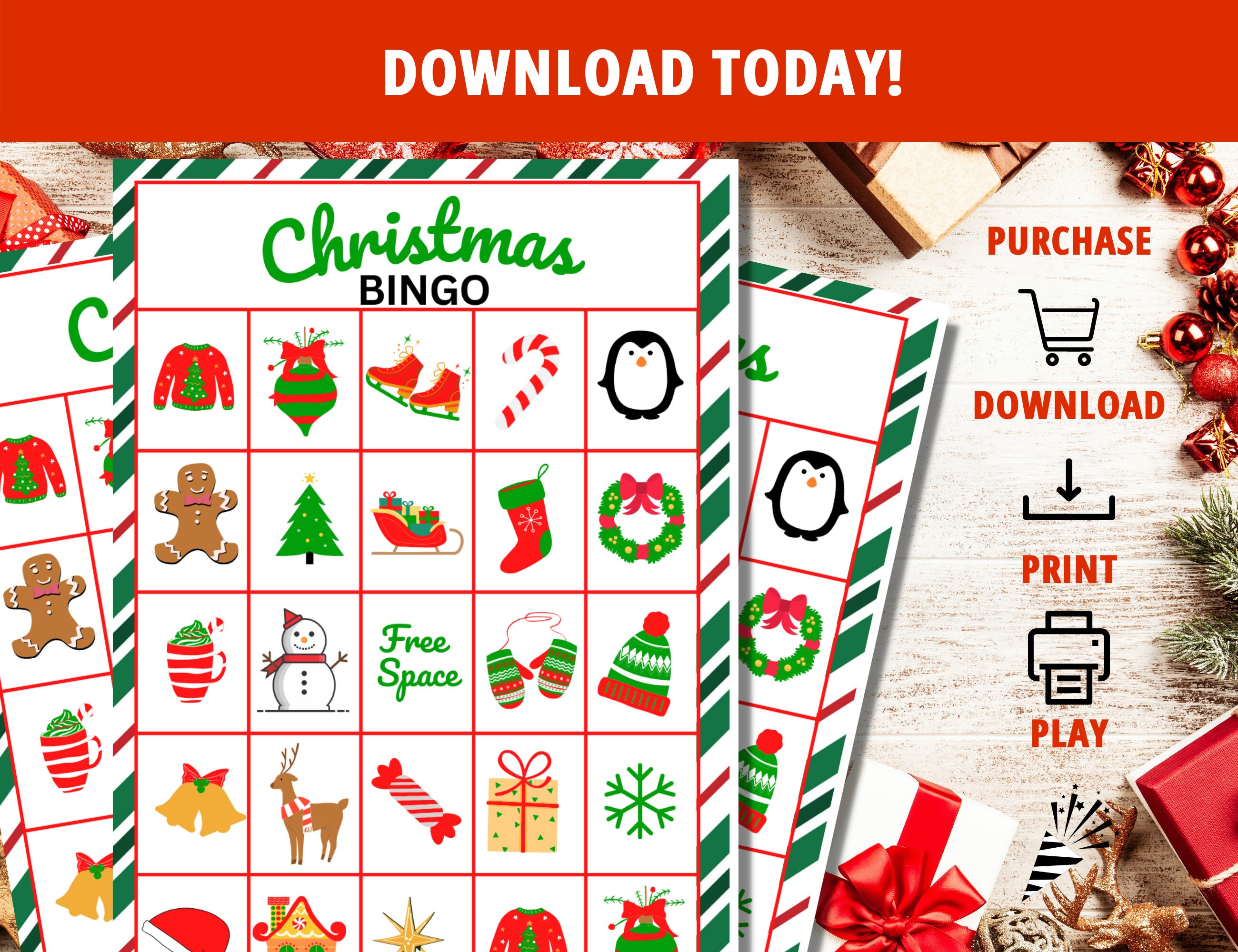 Christmas Bingo, Festive Fun, Fun Christmas Games, Christmas Party ...