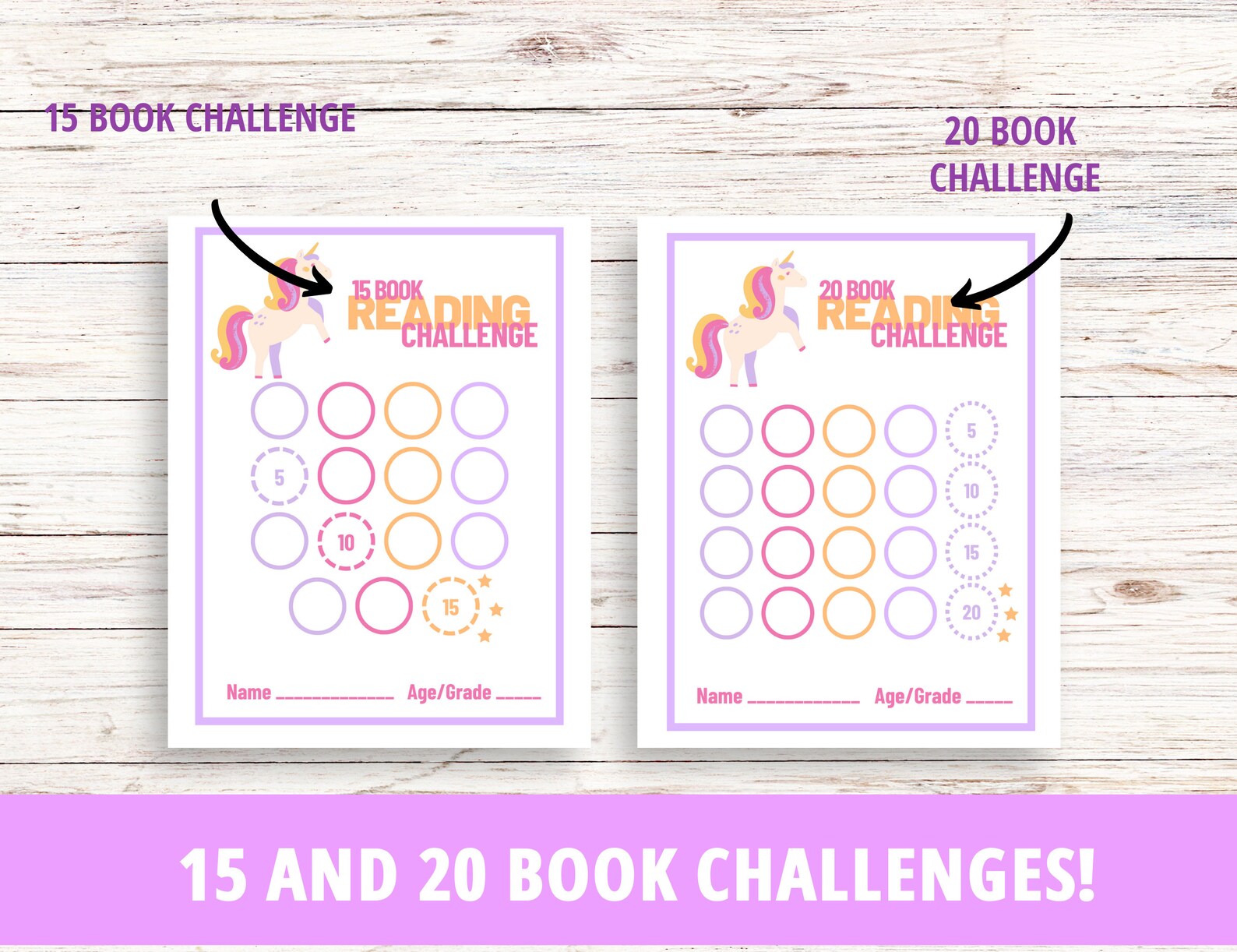 Reading Tracker Chart for Kids, Unicorn Reading Tracker Challenge ...