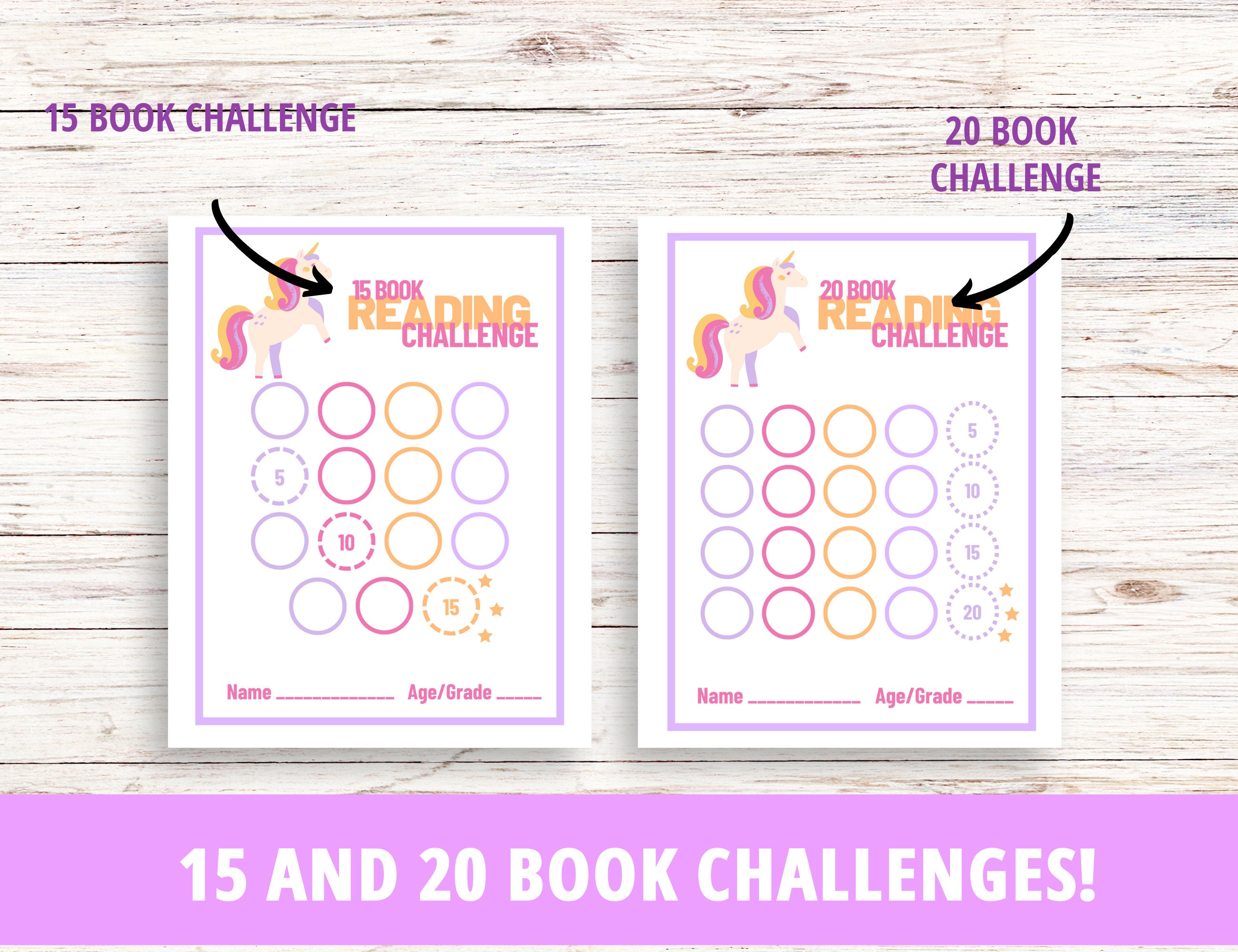 Reading Tracker Chart for Kids, Unicorn Reading Tracker Challenge ...