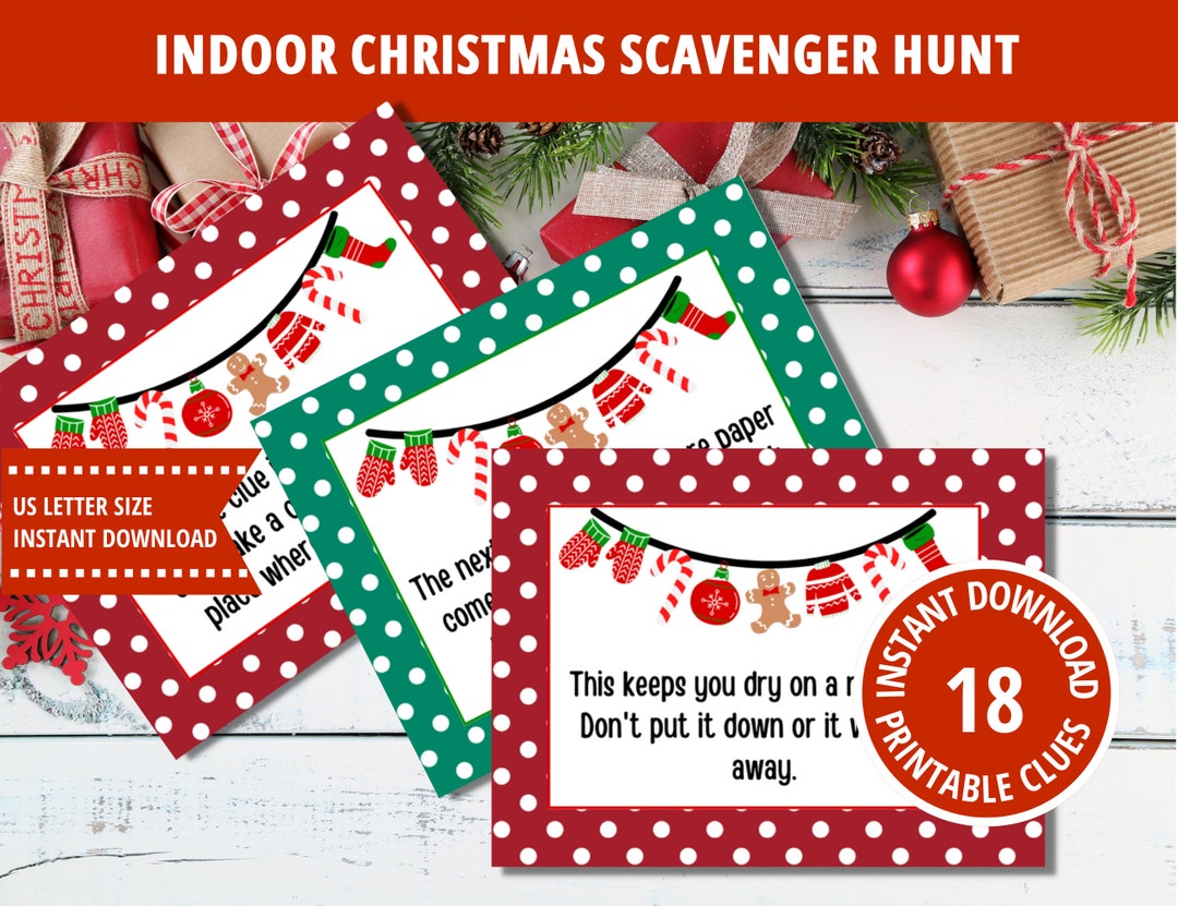 Treasure Hunt, Printable Treasure, Christmas Printable Games, Christmas ...
