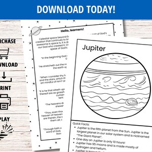 Solar System Activity Book, God's Design Solar System Coloring and ...