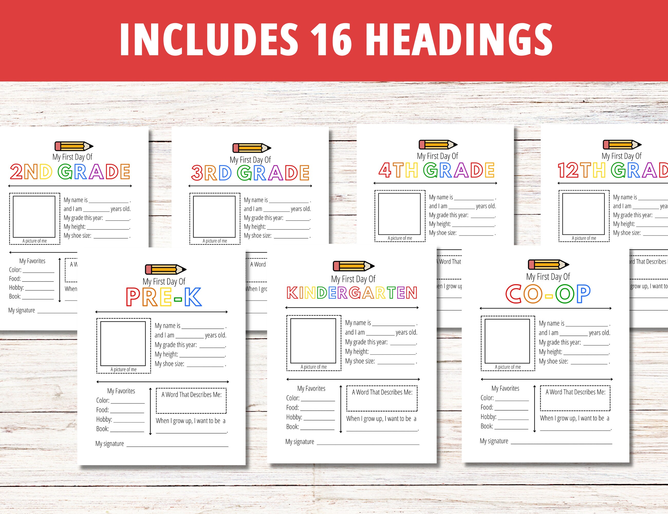 First Day of School, Last Day of School, Back to School, Homeschool ...