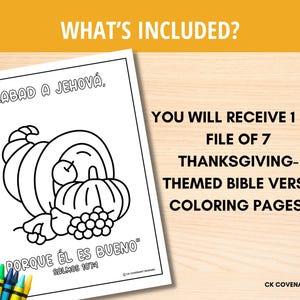 Thanksgiving Coloring Pages, Spanish Bible Verse Coloring Pages ...