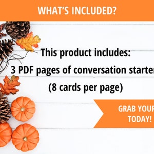Bible Conversation Starters for Thanksgiving, Family Conversation Cards ...