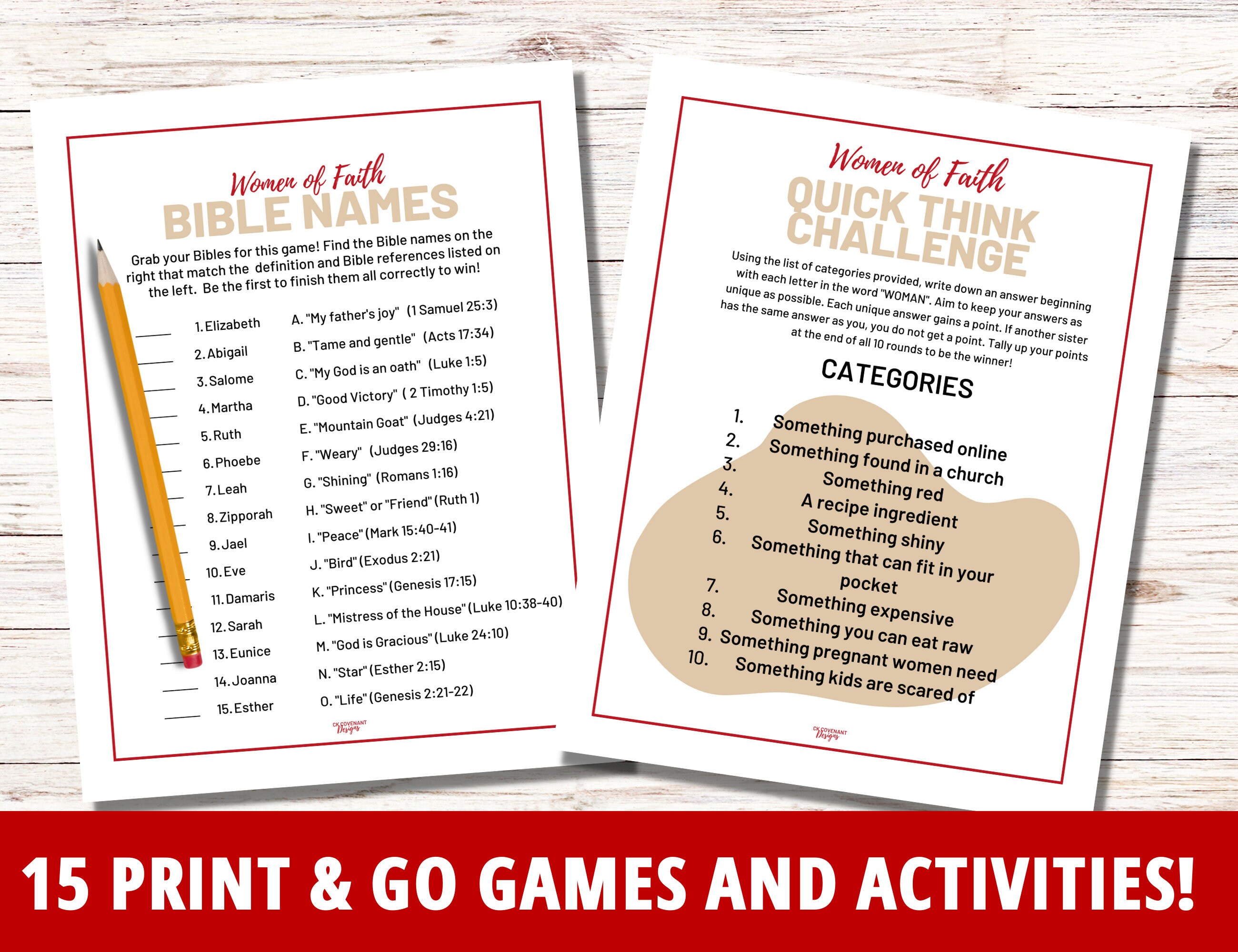 Women's Ministry Game Bundle, Bible Games, Find the Guest Bingo, Women ...