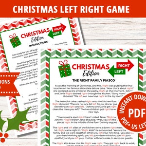 Left-right Game, Festive Fun, Gift Swap Game, Christmas Game, Gift ...