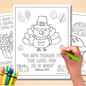 Thanksgiving Coloring Pages, Bible Verse Coloring Pages, Thanksgiving ...