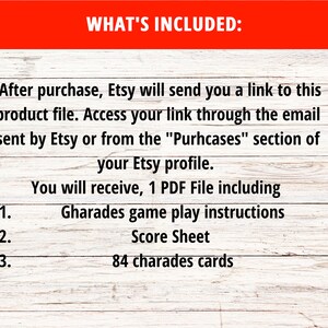 Printable Charades, Charades Cards,charades Action Cards, Party Game ...