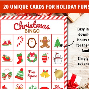 Christmas Bingo, Festive Fun, Fun Christmas Games, Christmas Party ...